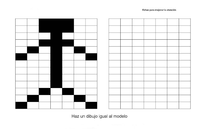 REALIZA EL DIBUJO SIGUIENDO EL PATRON